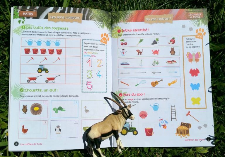 Des cahiers de vacances, une saison au Zoo, réviser avec les animaux