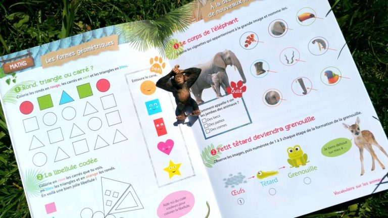 Des cahiers de vacances, une saison au Zoo, réviser avec les animaux