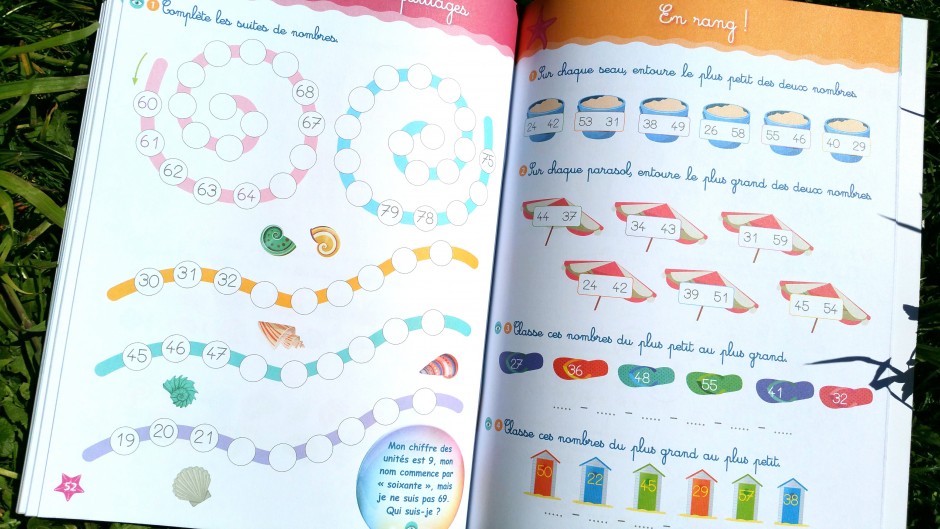 J'apprends à lire et compter en vacances avec Montessori, deux cahiers ...