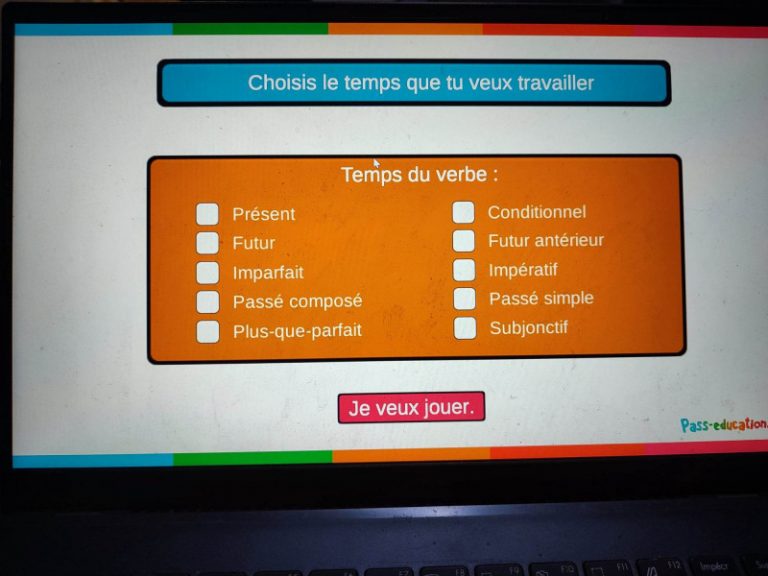 Mon Pass-conjugaison, un jeu pour réviser la conjugaison - L'école en ...